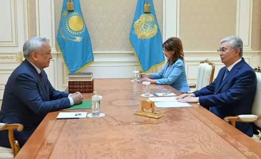 President Tokayev meets with Writers’ Union Chairman Mereke Kulkenov ...