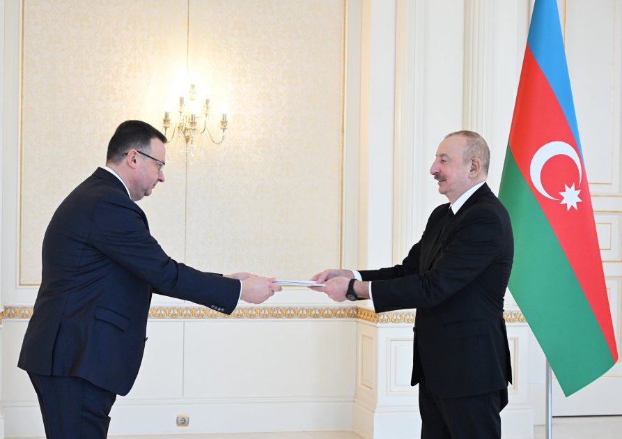 President Ilham Aliyev receives credentials of incoming ambassador of ...